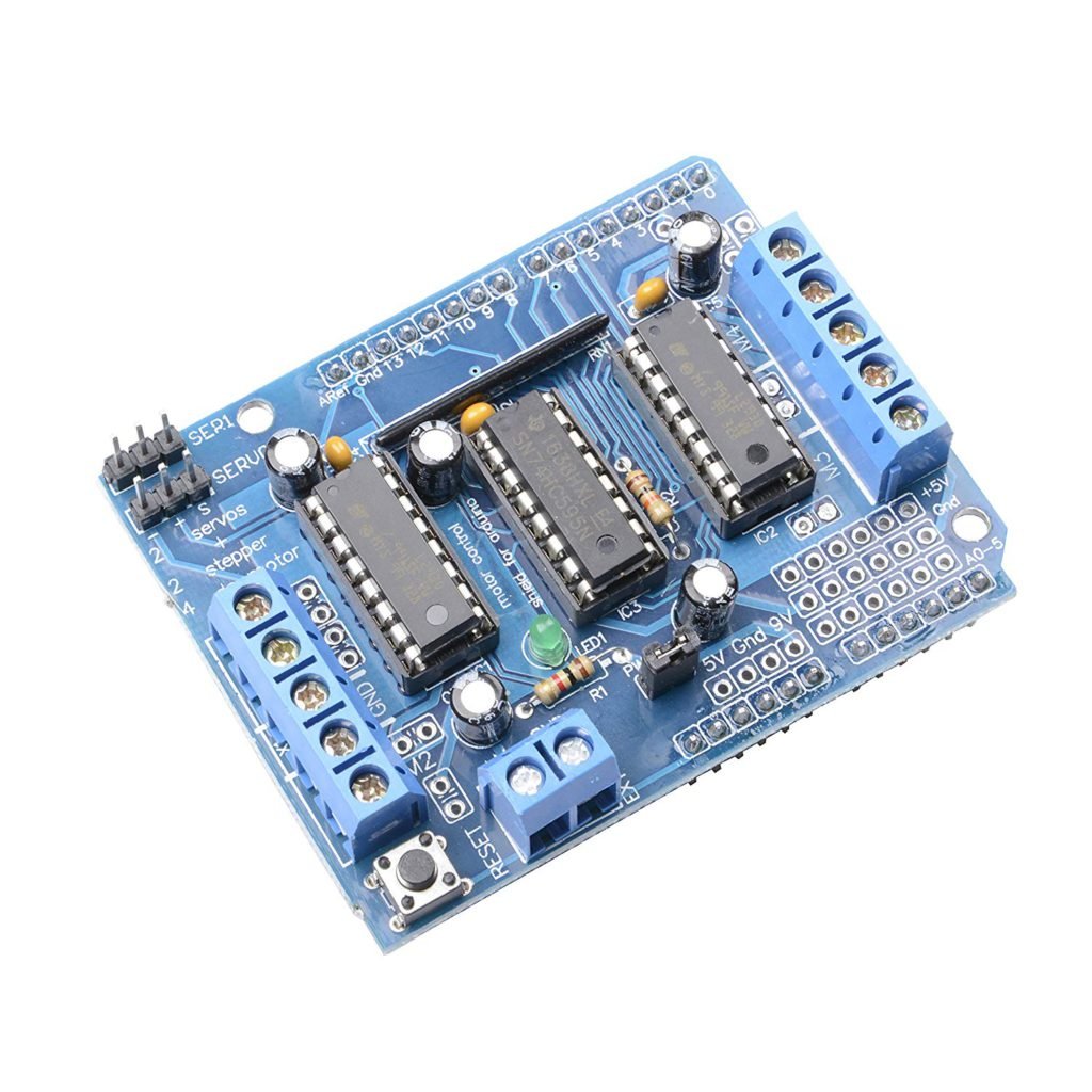 Shield Motor L293D Driver Ponte H – CIRCUITO FACIL COMPONENTES ...