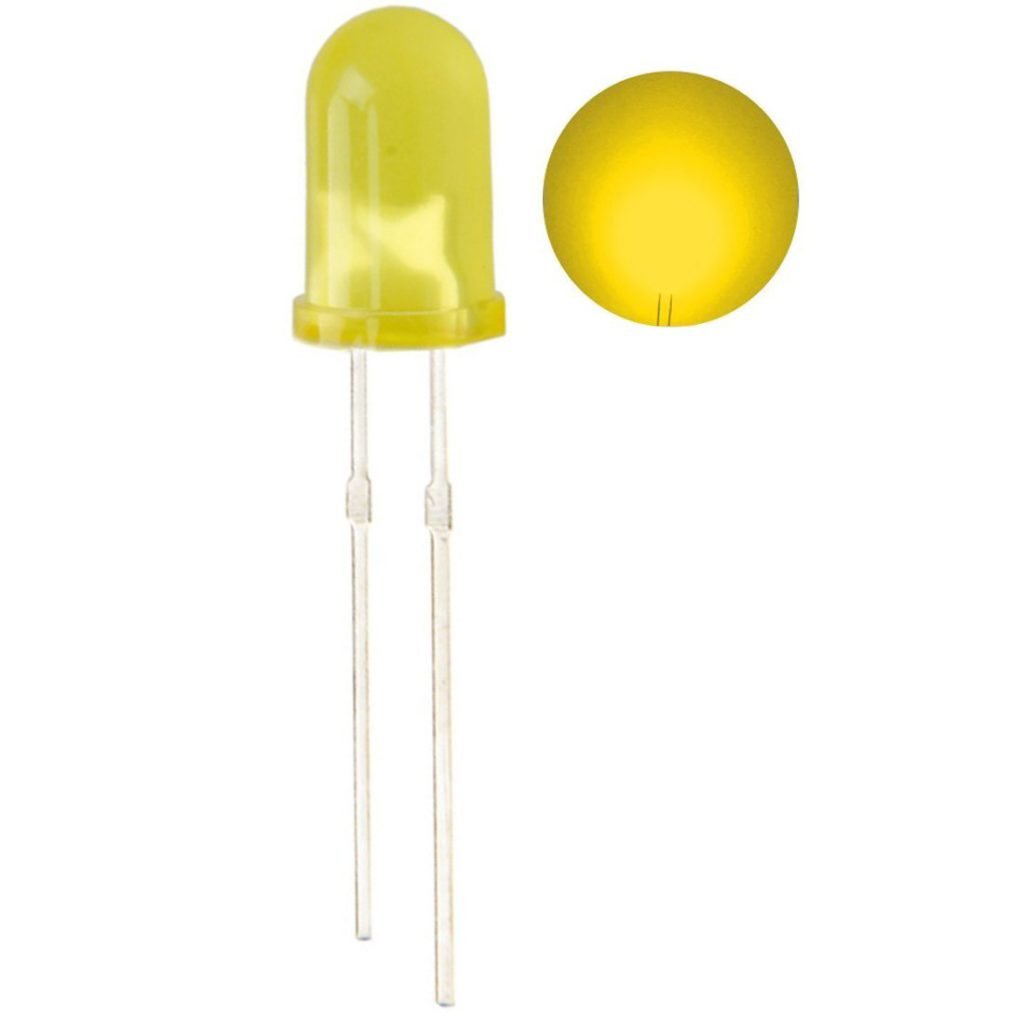 LED Difuso 5mm Amarelo – CIRCUITO FACIL COMPONENTES ELETRONICOS – ESP32 ...